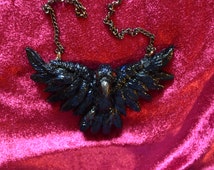 Popular items for raven necklace on Etsy