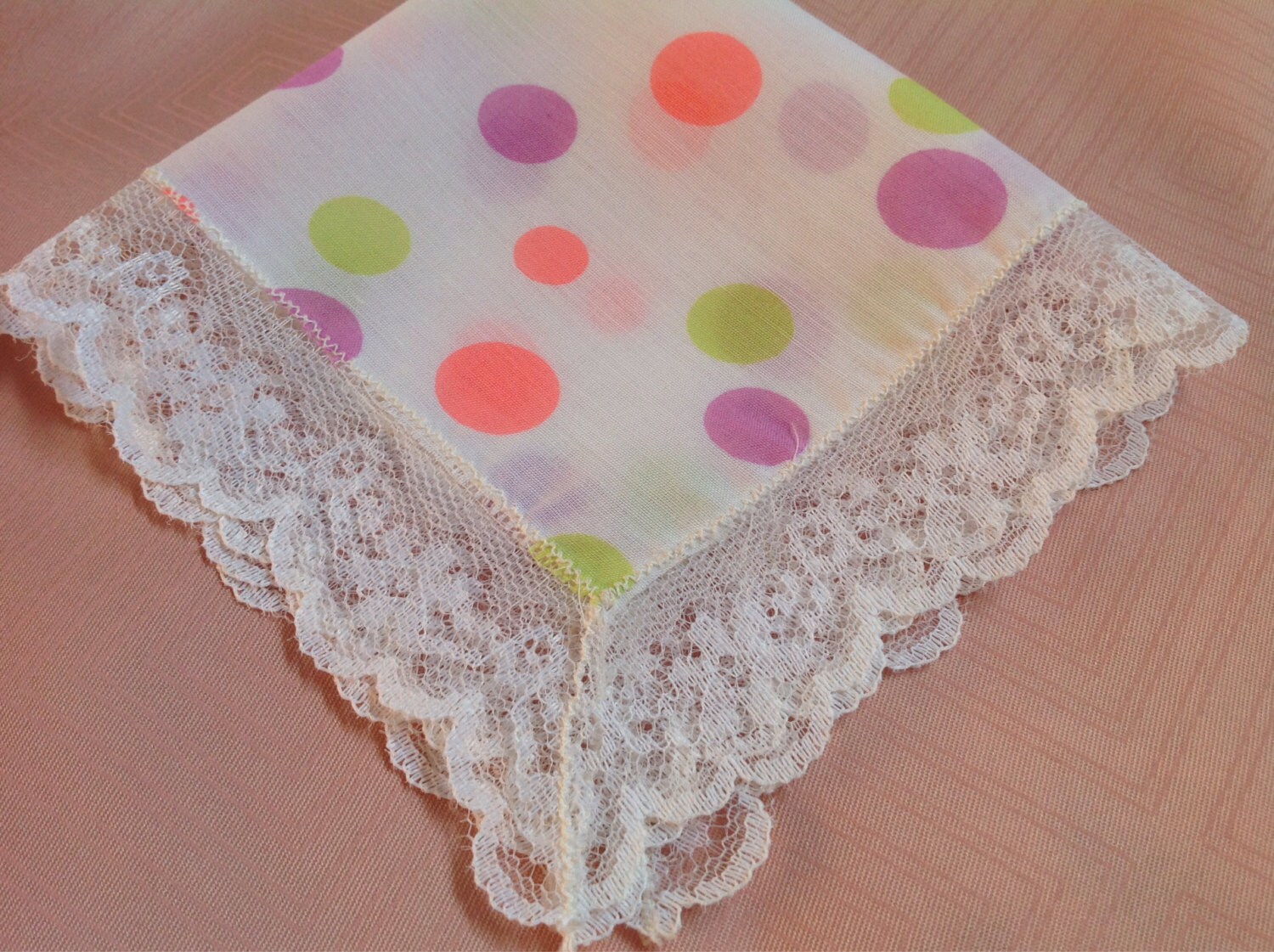 Vintage handkerchief – a fun bright accessory – Haute Juice