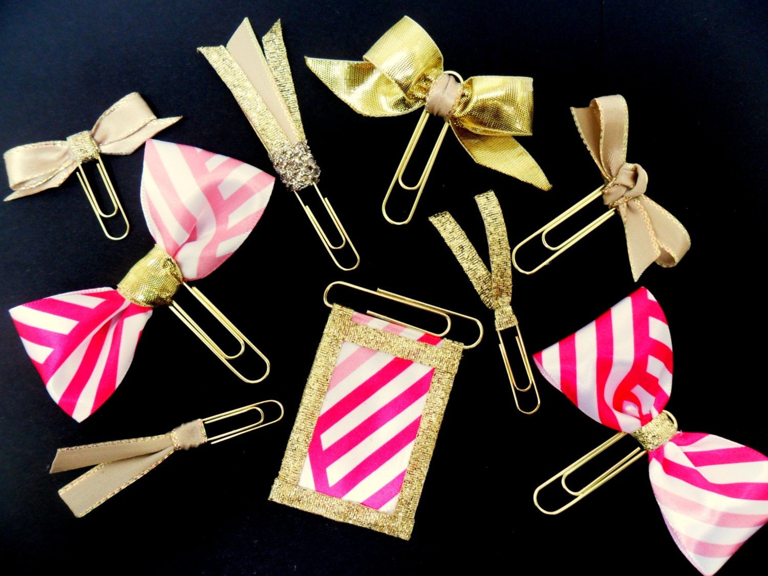 gold paperclips planner accessories gold by DownSouthChicDecor