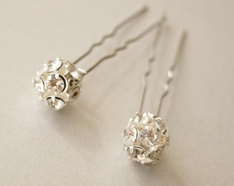 Wedding Hair Pins Bridal Hair Pins Rhinestone by BridalFairy