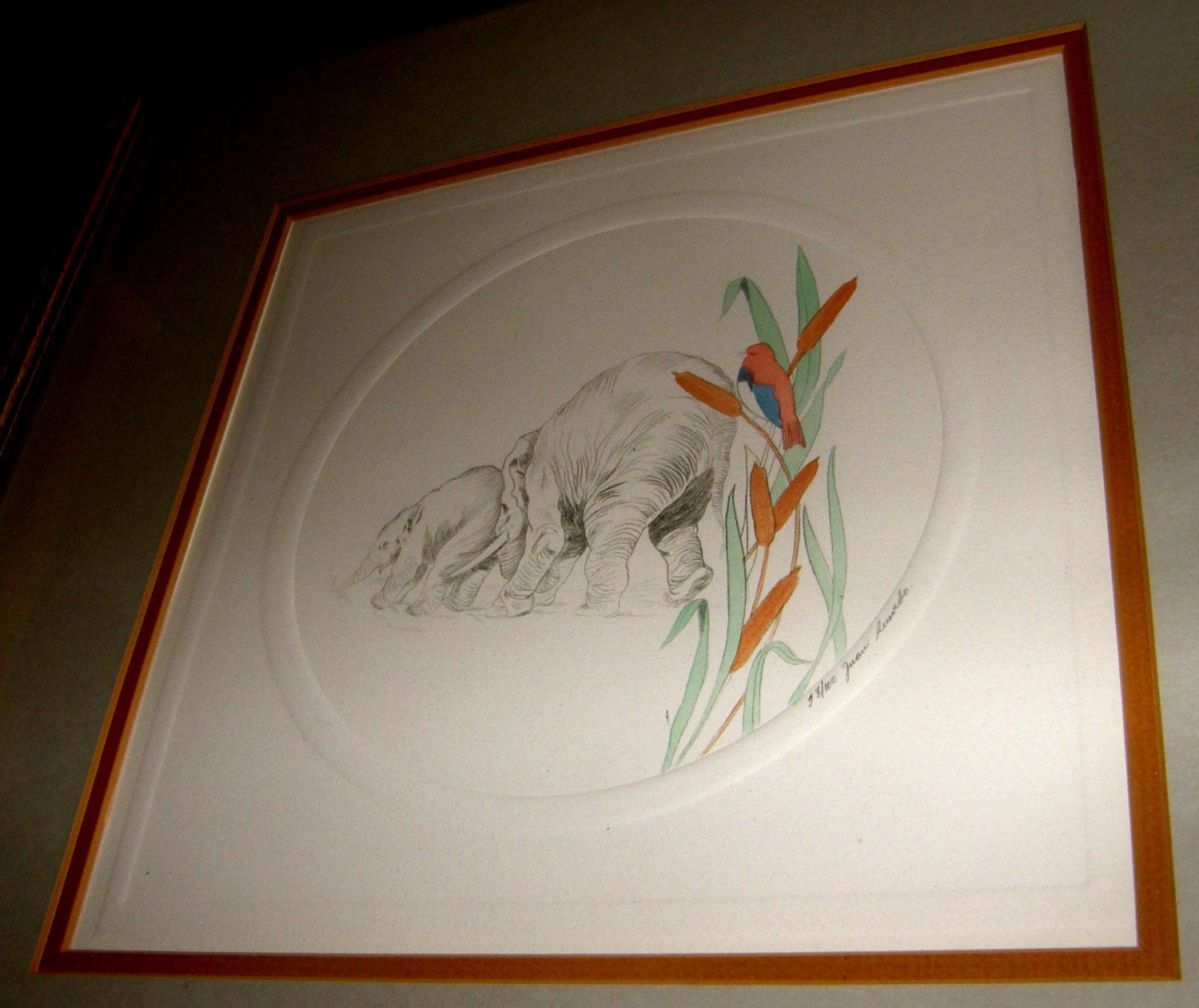 Listed SURREALISM Artist JUAN QUEVEDO Exquisite Original