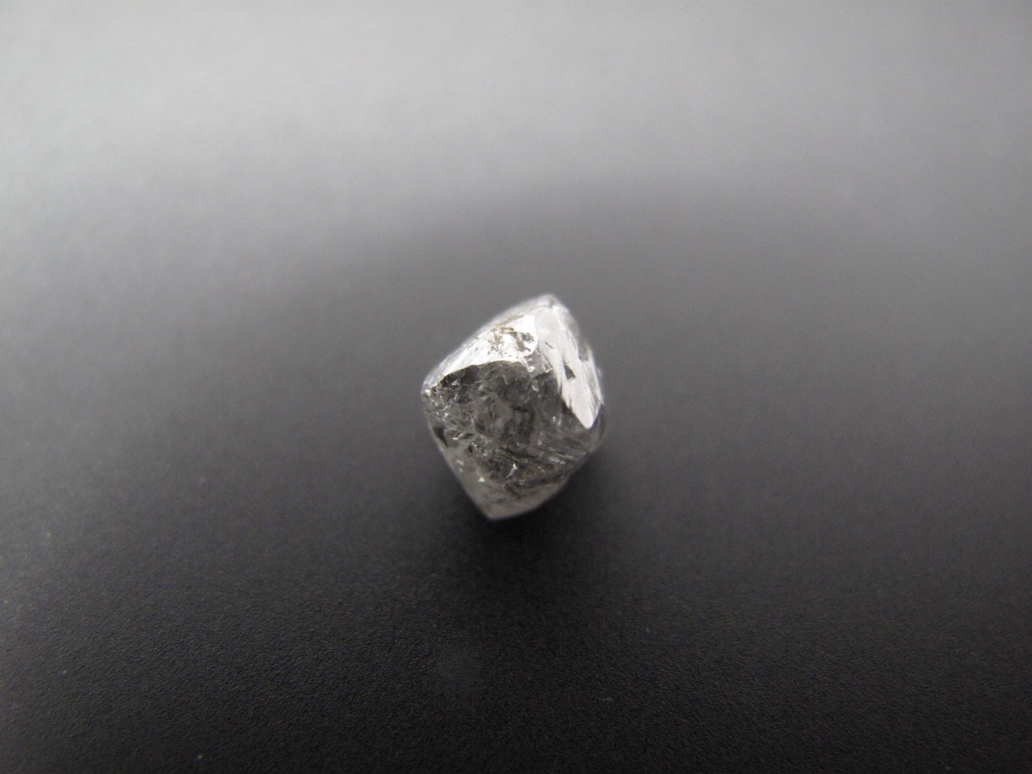 Rough diamond- silver colored diamond 0.33 carat loose rough, perfect ...
