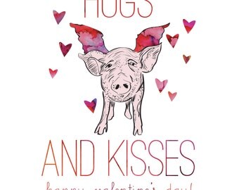 Hogs and kisses | Etsy