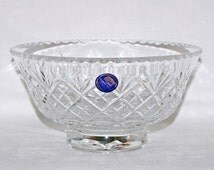 Unique cut crystal bowl related items | Etsy