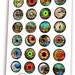 Steampunk images Digital Printable Sheet Cabochon images 1.5