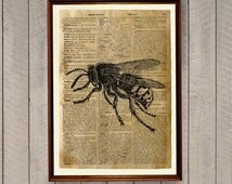 Popular items for bee poster on Etsy