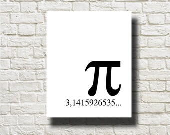 Pi poster | Etsy