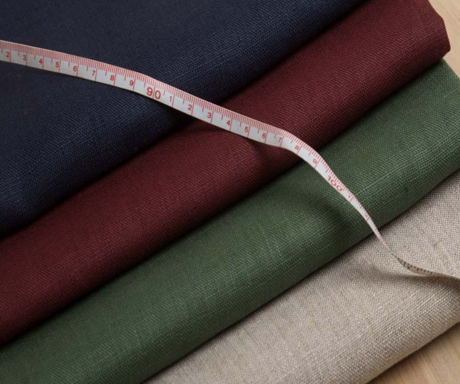 1 Yd 100% Flax Linen Fabric 47 Colors Medium Weight Dyed