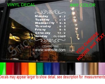 STORE NAME CuStOm Window Decal Business Shop by StickerLoaf