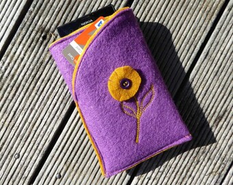 Items similar to Felted Emotions Cell Phone Case, Feelings Felt Phone ...