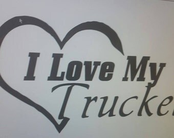 Popular items for love my trucker on Etsy