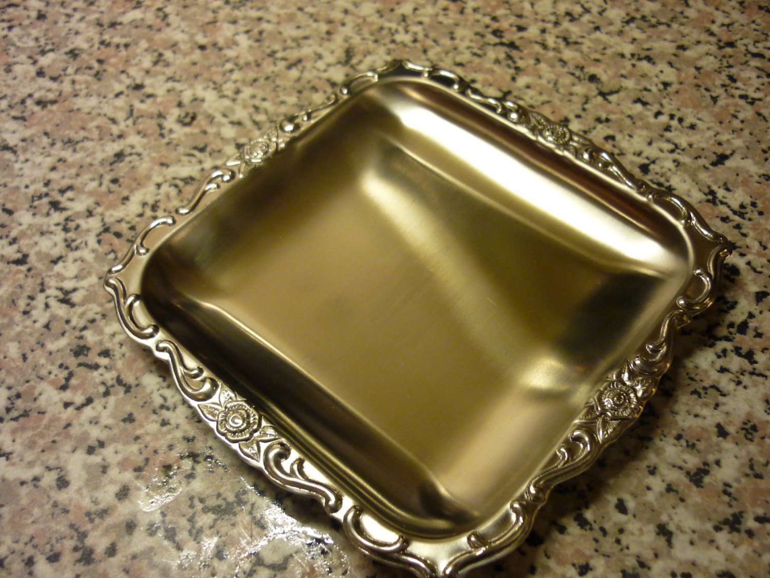 Mid century, Daysun serving dish,tray, platter with stainless steel and ...