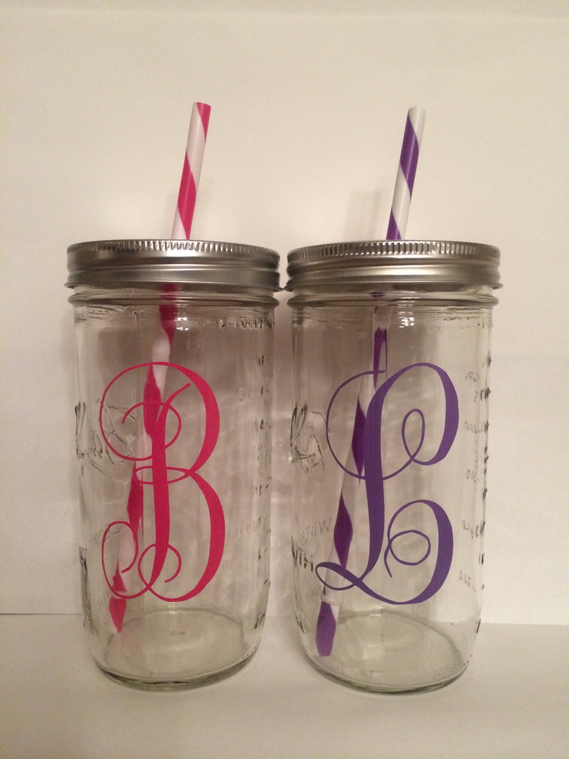 Personalized Mason Jar Cup Mason Jar Tumbler Excercise Mason