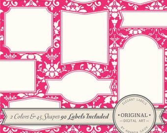 Premium Set of 72 Digital Black Lace Frames by AmandaIlkov on Etsy