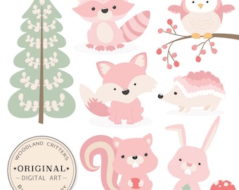 Popular items for woodland clip art on Etsy