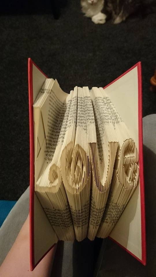 Book Folding Patterns Alphabet 5 Swirly Slim Font by CraftyHana