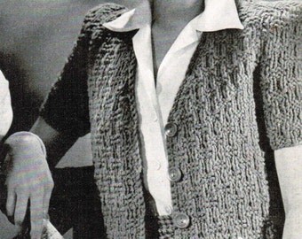 Arran Women's Cardigan Pattern Knitting PDF / by CreeksideCharms