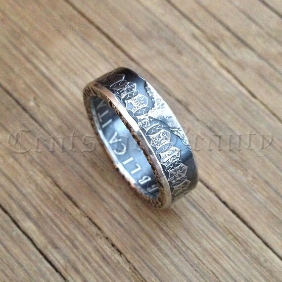 Coin Rings Handmade from Italian 500 Lire 83.5% by CentsofBeauty