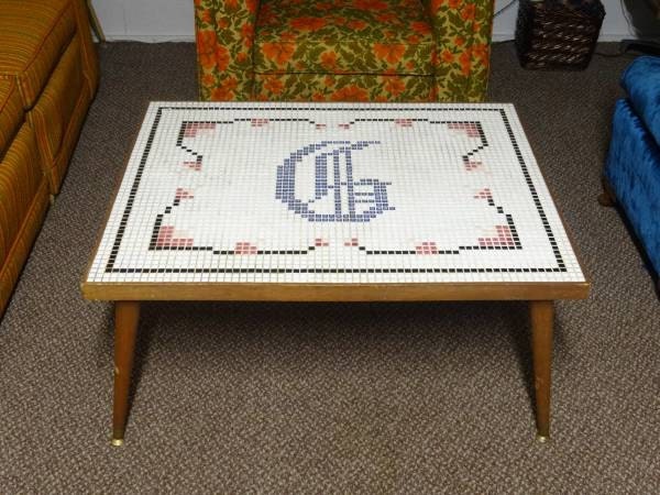 Mid Century Mosaic Tile Inlay Coffee Table – FREE SHIPPING – Haute Juice