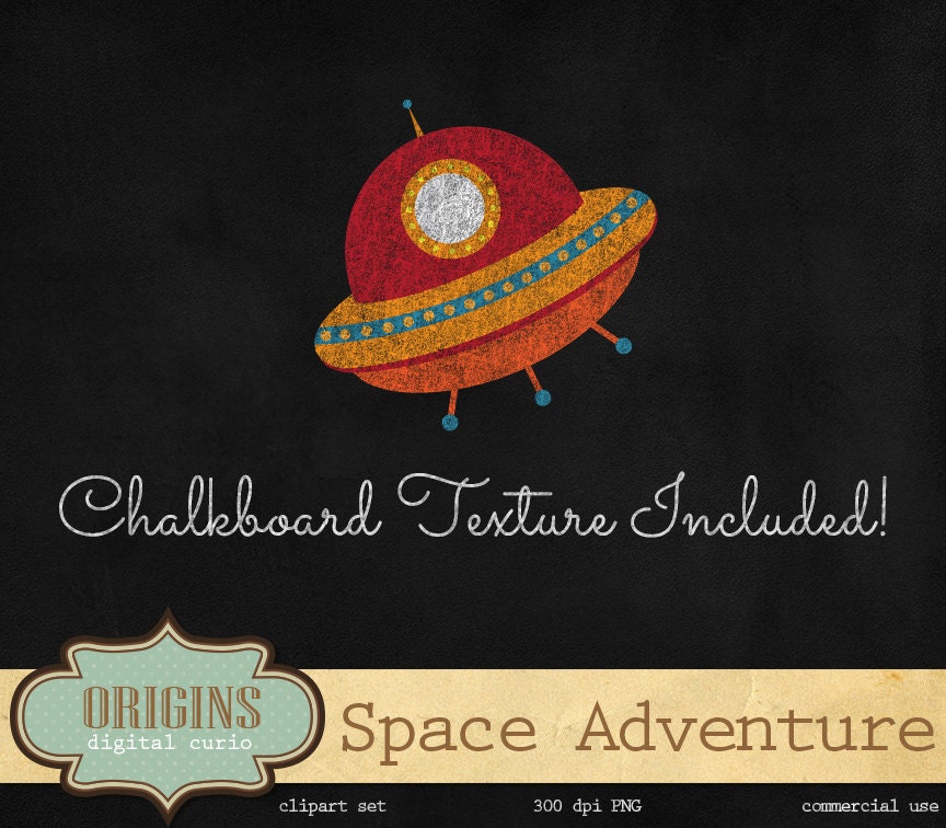Chalkboard Rockets Clipart Chalkboard Outer Space Clip art
