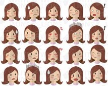 Unique emoticon clip art related items | Etsy