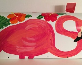 Flamingo mailbox | Etsy