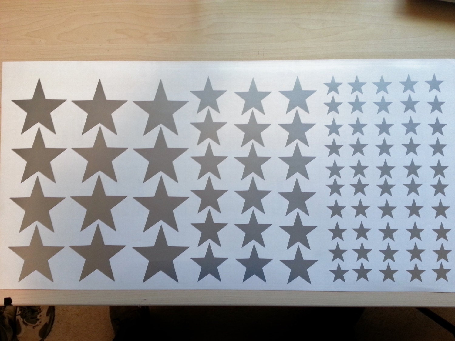 80 Star Decals Peel and stick vinyl star stickers