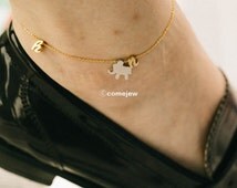 Popular items for elephant anklet on Etsy
