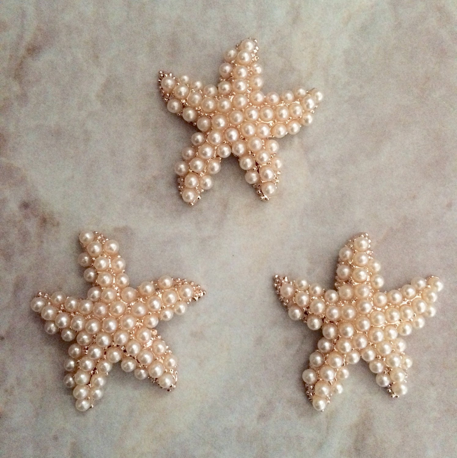Pearl starfish buttons starfish centers headband by BlingBasement