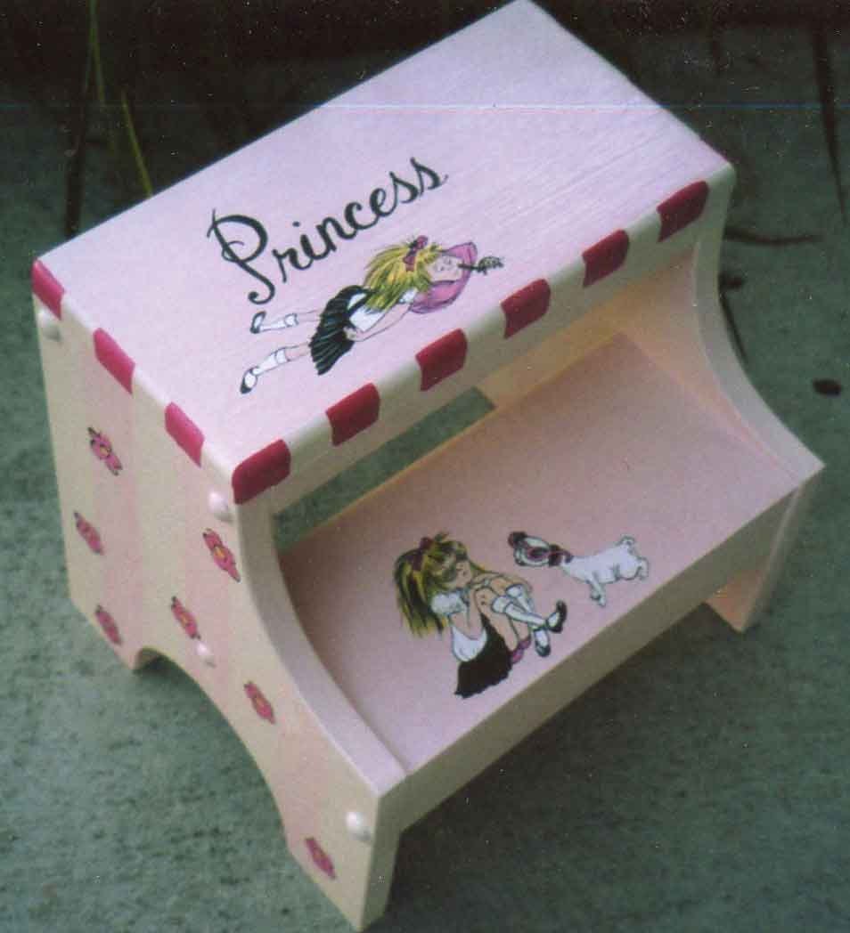 eloise step stool hand painted step stool child's step