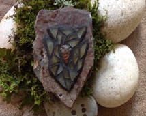 Popular items for mosaic garden stone on Etsy