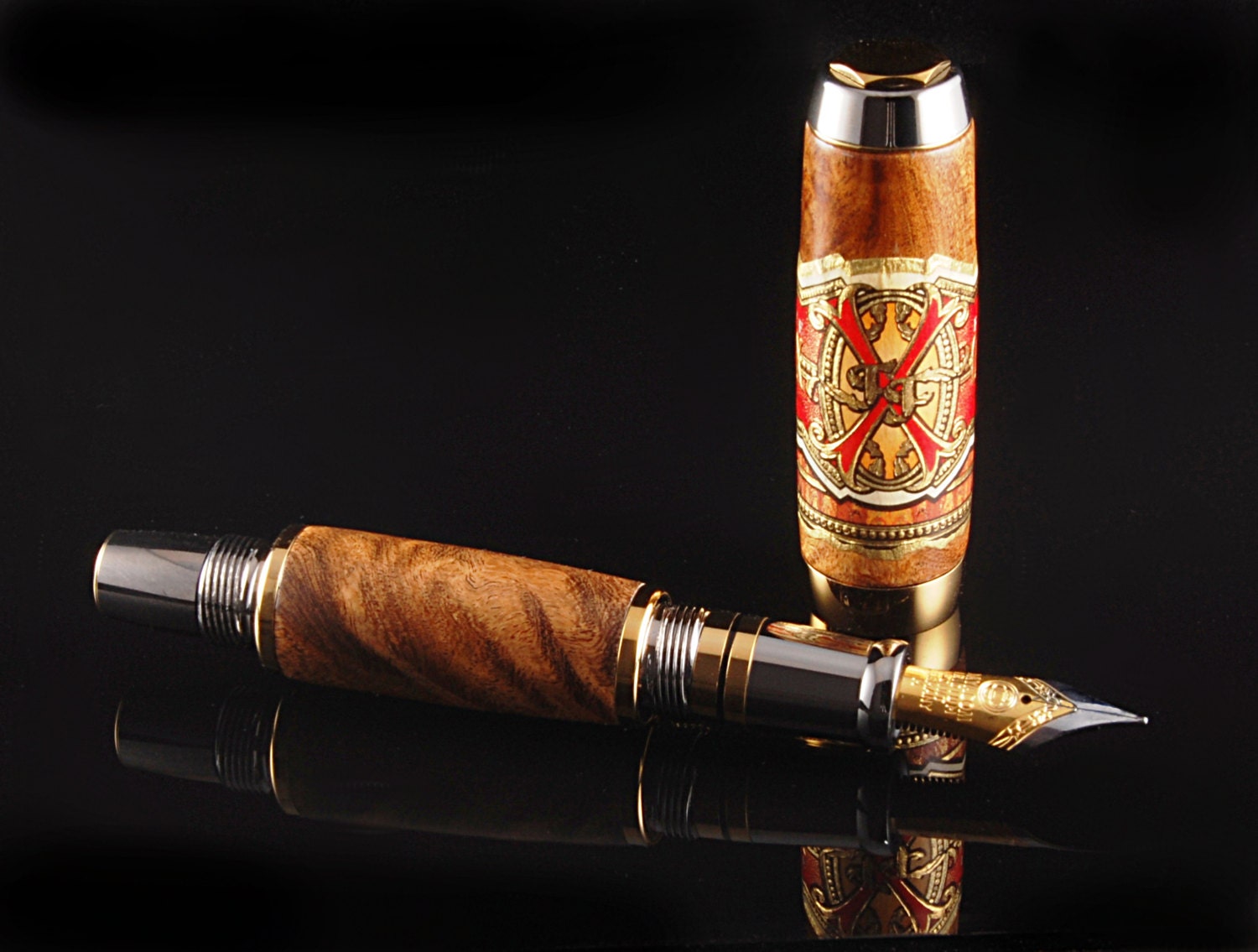 Wood Cigar Pen Arturo Fuente Opus X Fountain Pen in Mesquite