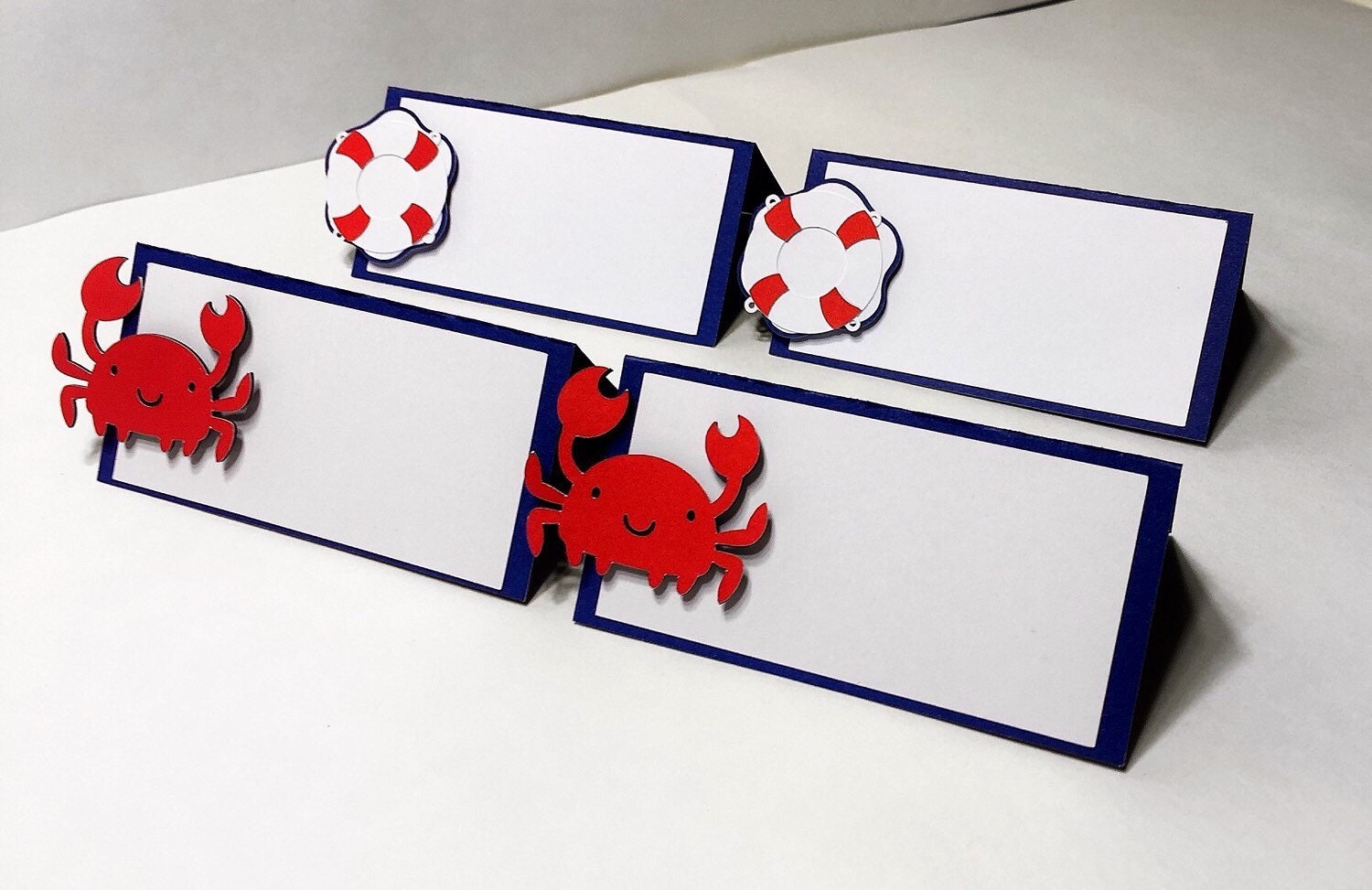 Nautical Place Cards Nautical Themed Place Cards Nautical