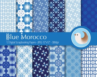 Moroccan tiles paper | Etsy