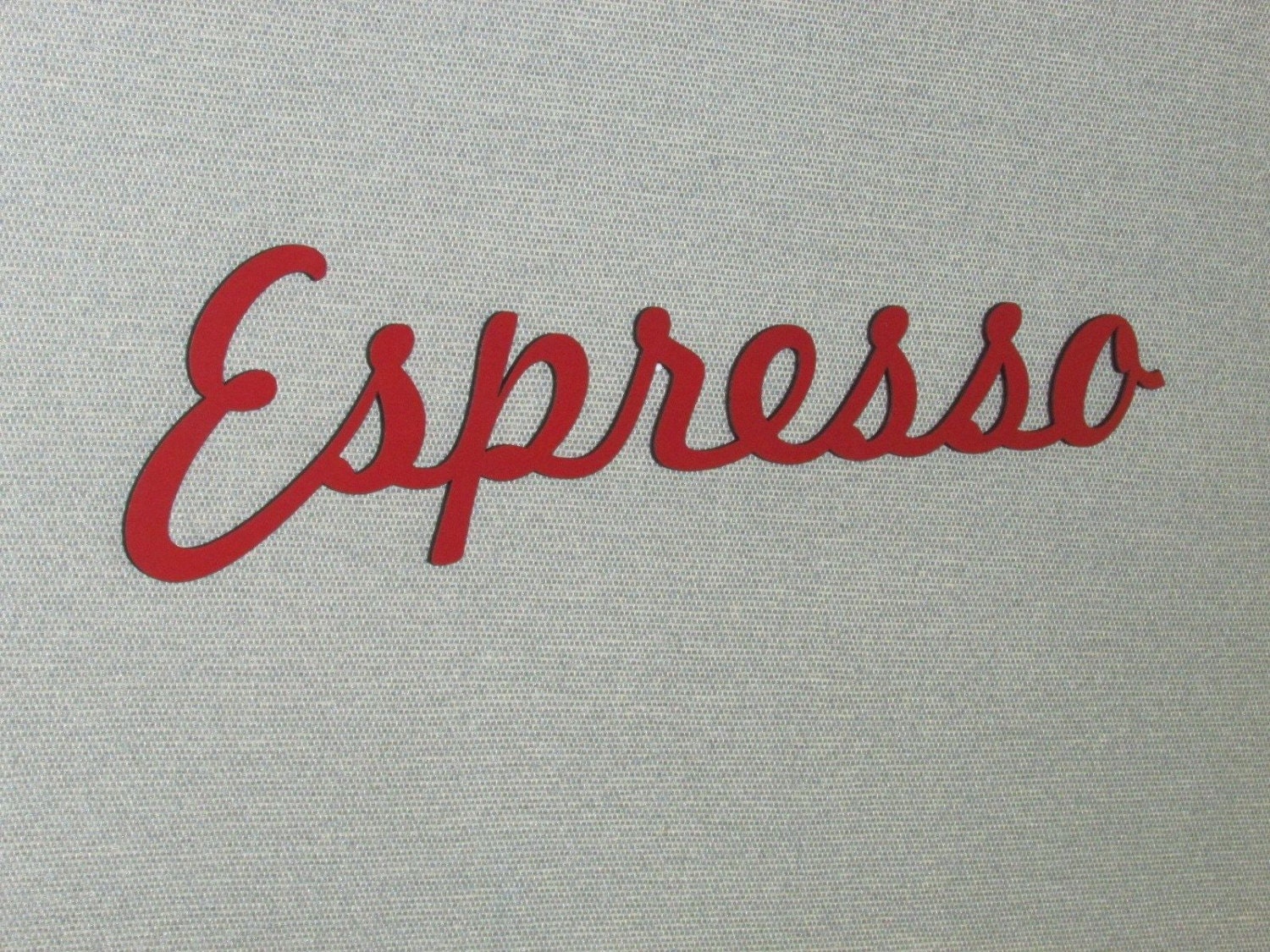 Vintage Style Large ESPRESSO Sign cut Out Coffee Shop Sign