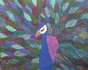 Abstract peacock | Etsy