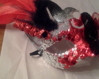 Items similar to Fire Pixie, leather mask by Faerywhere, create your ...