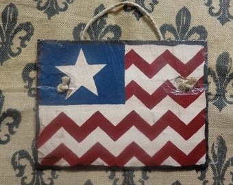 Primitive flag | Etsy