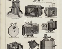 Unique antique camera print related items | Etsy