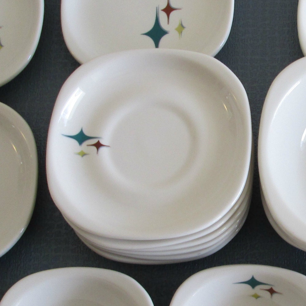 Mid Century Modern Atomic Syracuse China SAUCER Trend Style