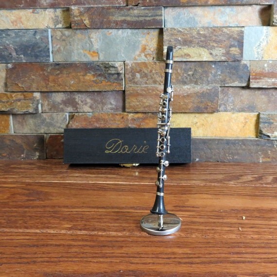 Miniature Clarinet Personalized Concert Band Gift for