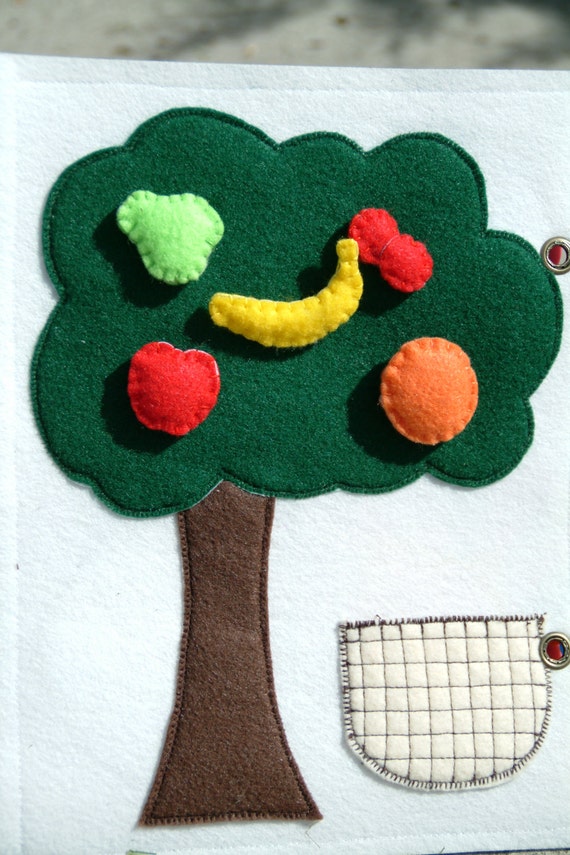 Fruit Tree Quiet Book Page by BobalinaCreations on Etsy