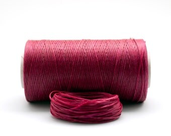 Linen Black Waxed Thread 1 mm Linen Cord Thread for Jewelry