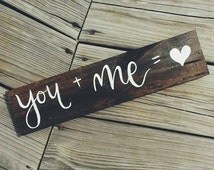 Popular items for you and me sign on Etsy