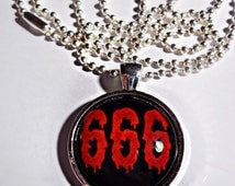Popular items for 666 necklace on Etsy