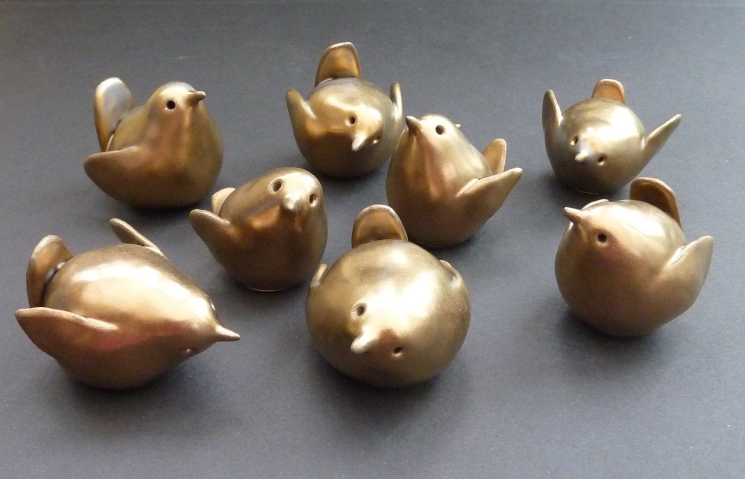 Handmade Ceramic Golden Wren