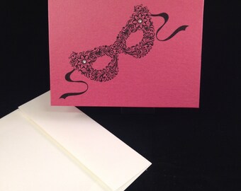 Mardi gras cards | Etsy