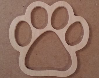 Paw print cut out | Etsy