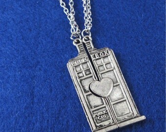 Items similar to TARDIS Necklace on Etsy