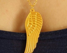 Popular items for angel wings necklace on Etsy